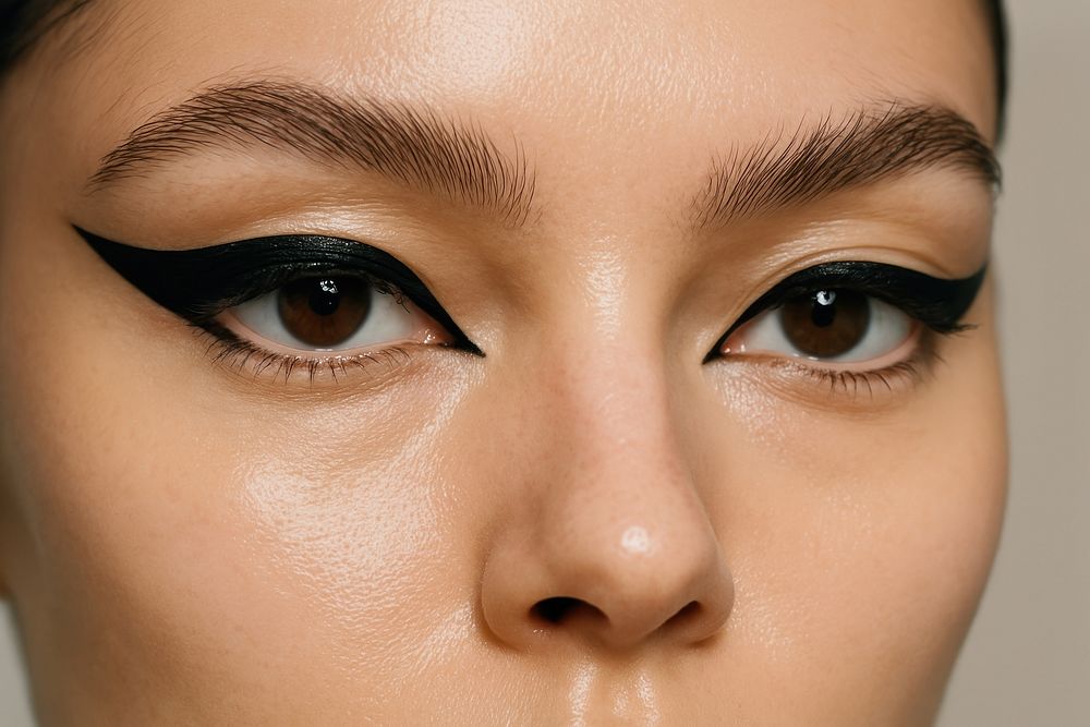 Bold eyeliner enhances striking eyes | Free Photo - rawpixel