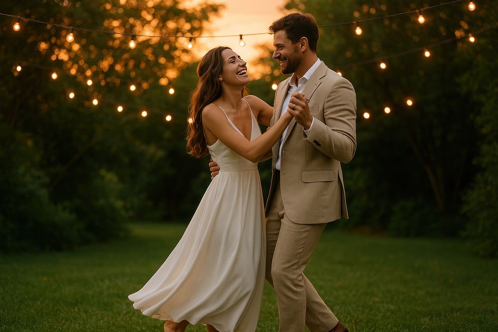 Romantic couple dancing outdoors | Free Photo - rawpixel