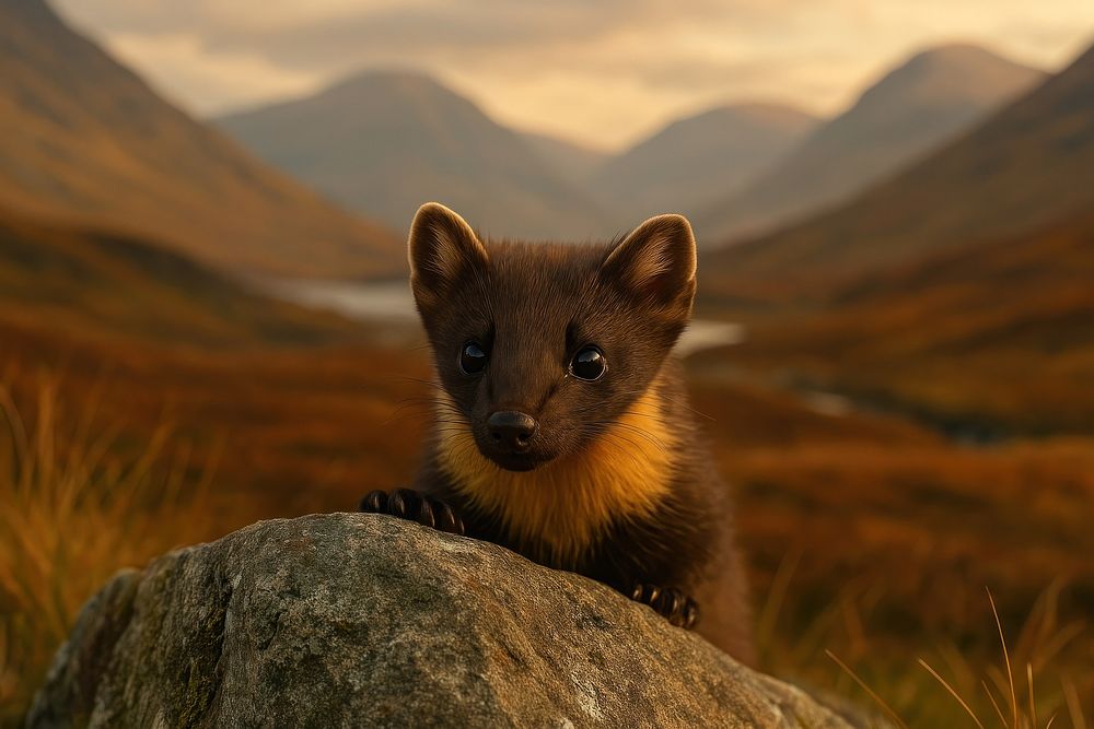 Adorable pine marten in wilderness | Free Photo - rawpixel