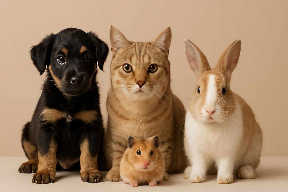 Adorable diverse animal friends | Free Photo - rawpixel