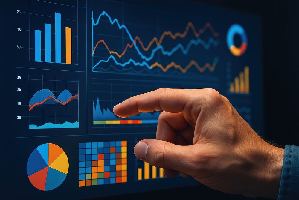 Interactive data analysis visualization dashboard. | Free Photo - rawpixel