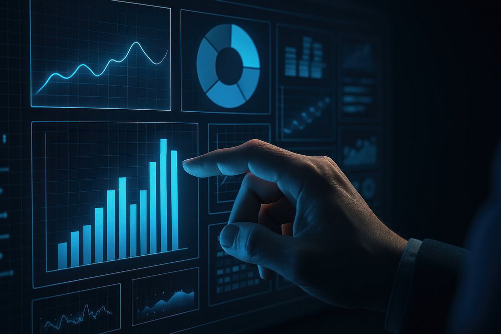 Interactive data analysis technology interface | Free Photo - rawpixel