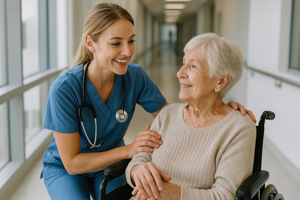 Nurse caring for elderly patient. | Free Photo - rawpixel