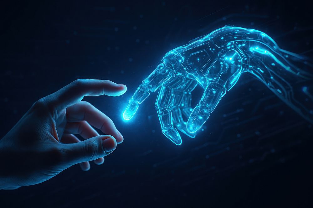 Human-machine connection through technology. | Free Photo - rawpixel