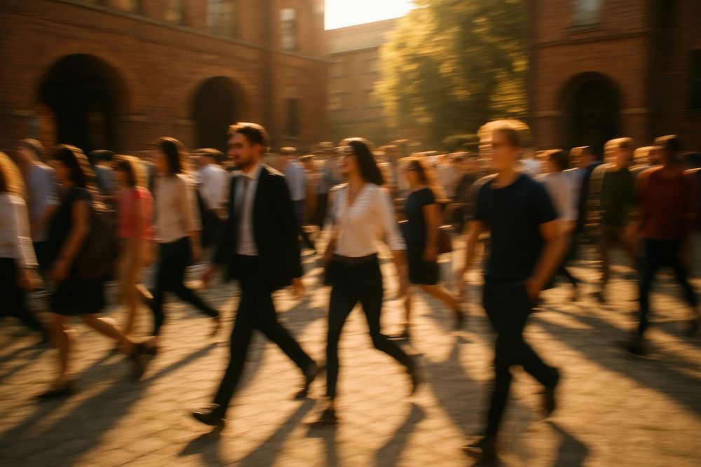 Dynamic urban crowd movement | Free Photo - rawpixel