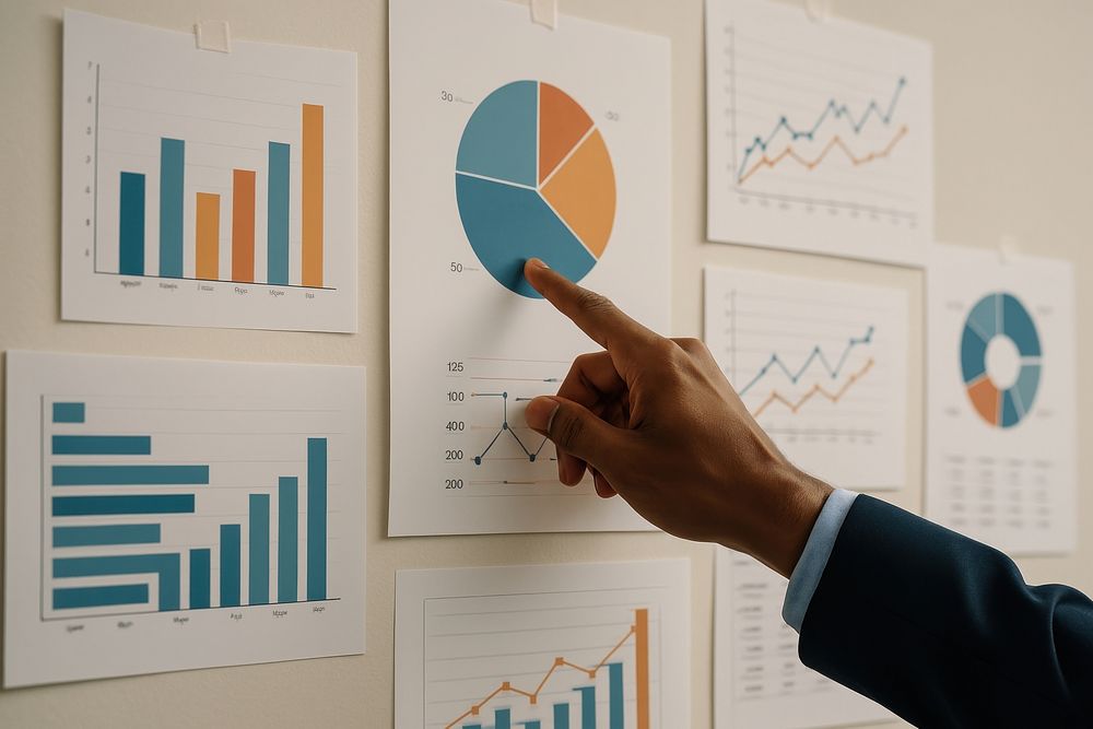 Analyzing financial data charts. | Free Photo - rawpixel
