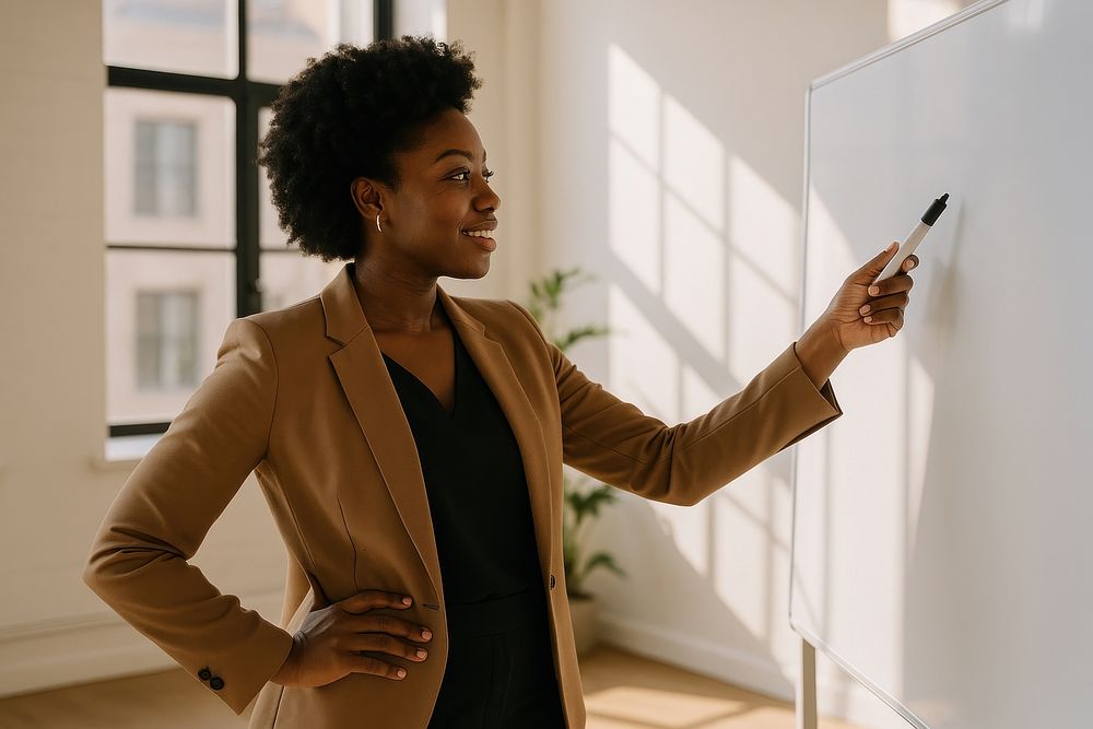 Confident professional presenting ideas | Free Photo - rawpixel