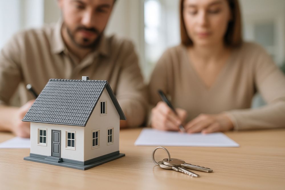 Couple signing home purchase agreement | Free Photo - rawpixel