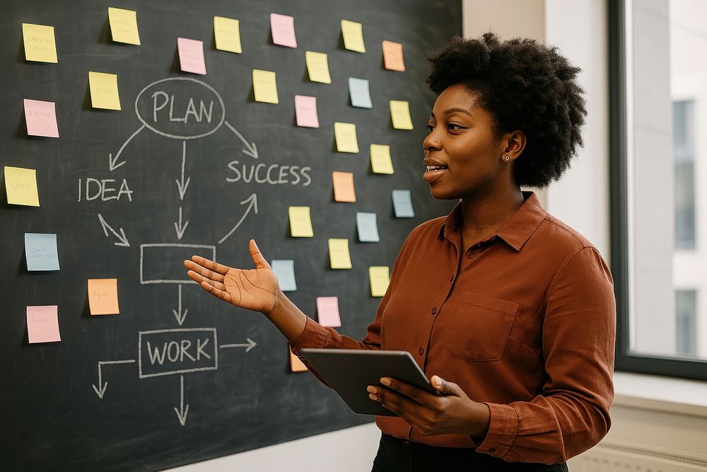 Collaborative planning with sticky notes. | Free Photo - rawpixel