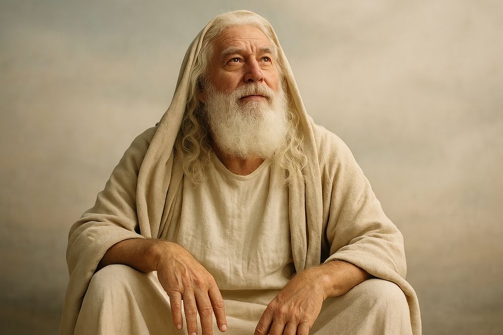 Wise elder in contemplative pose. | Free Photo - rawpixel
