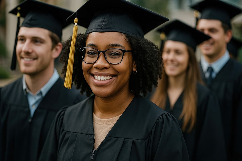 Graduates celebrating academic achievement. | Free Photo - rawpixel