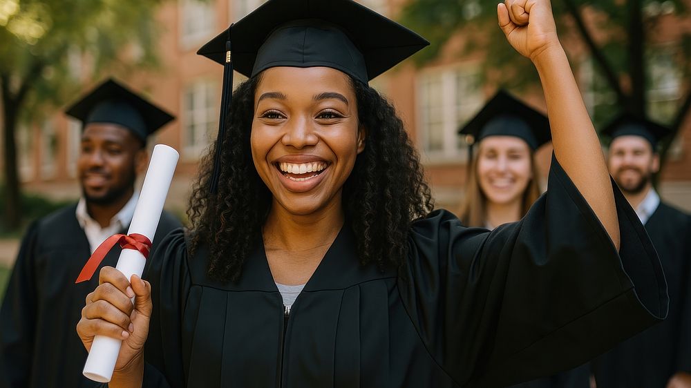 Joyful graduates celebrating success | Free Photo - rawpixel