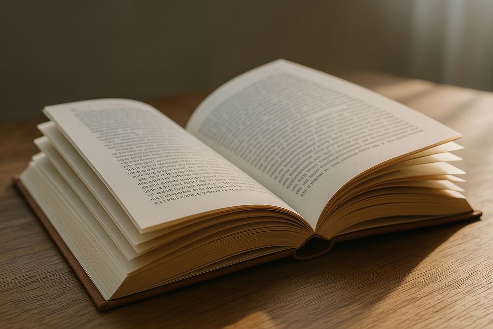 Open book on wooden table | Free Photo - rawpixel