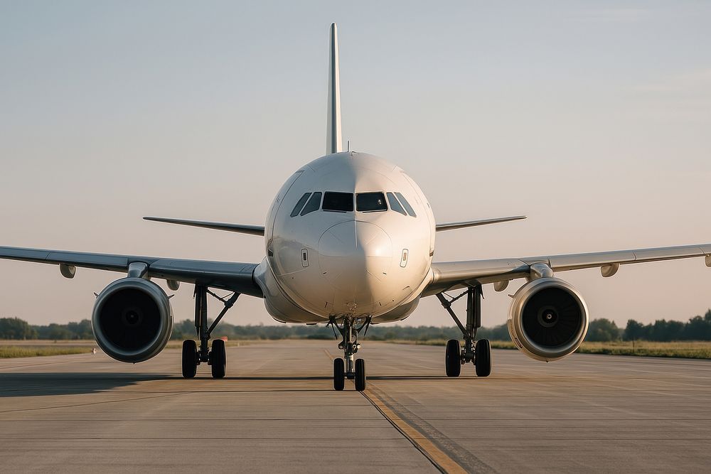 Airplane runway front view | Free Photo - rawpixel