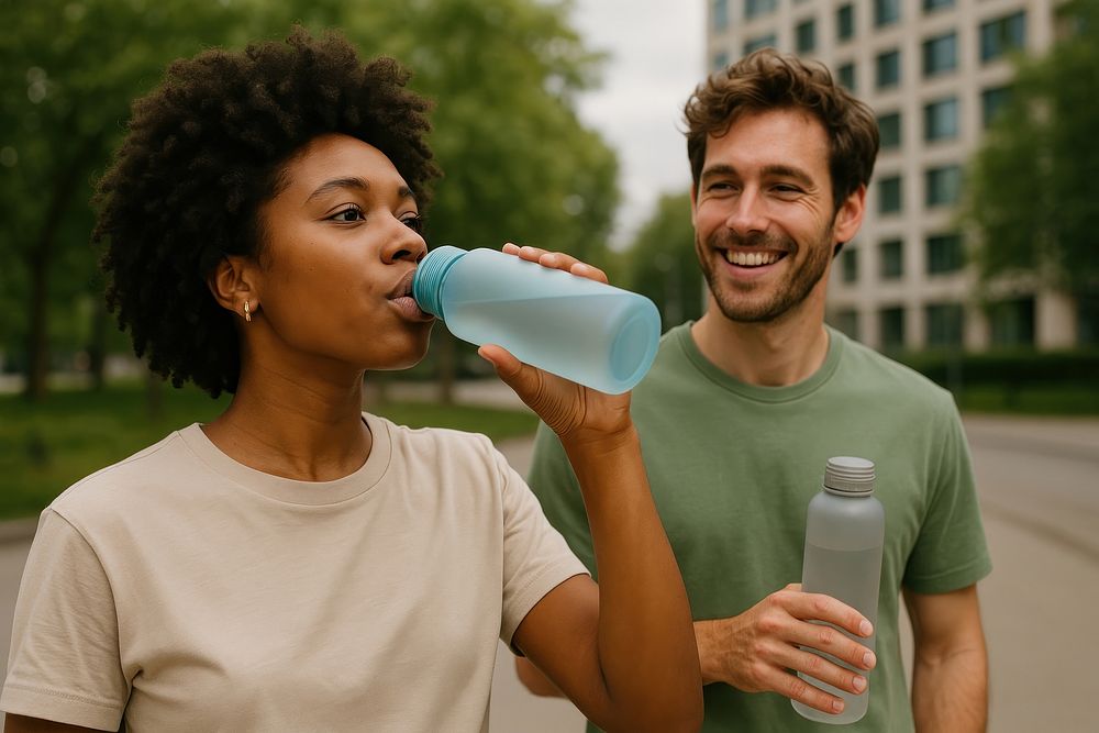 Hydration outdoors healthy lifestyle | Free Photo - rawpixel