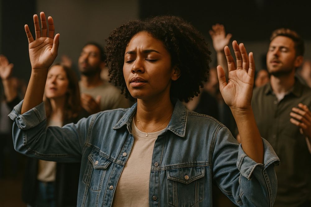 Diverse group worship gathering | Free Photo - rawpixel