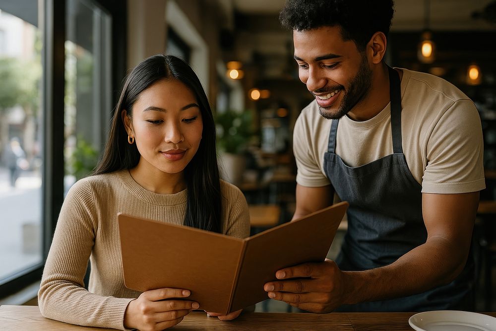 Friendly restaurant menu service | Free Photo - rawpixel
