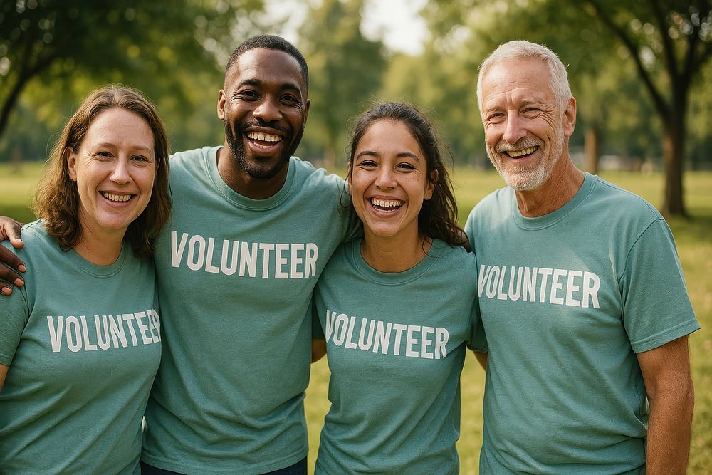 Happy diverse volunteers smiling | Free Photo - rawpixel