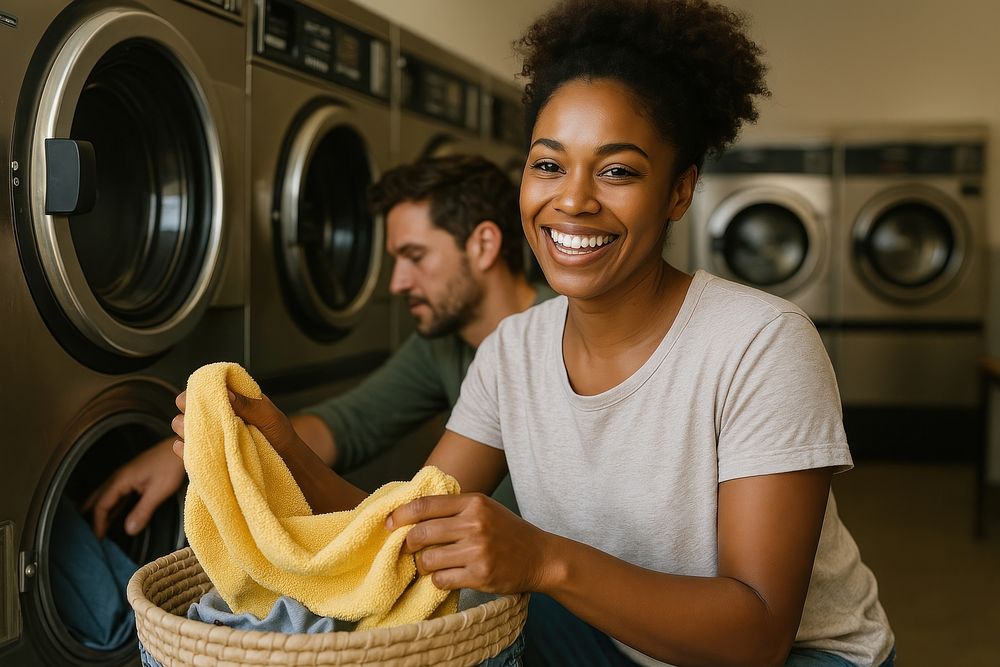 Happy laundry day experience | Free Photo - rawpixel
