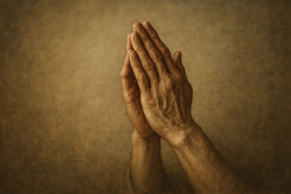 Hands praying in reverence. | Free Photo Illustration - rawpixel