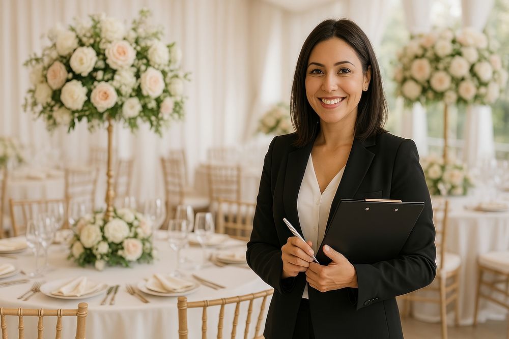 Elegant event planner organizing wedding | Free Photo - rawpixel