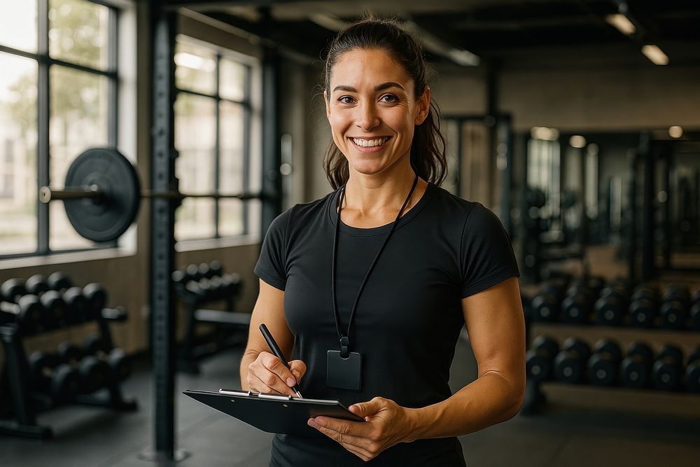 Fitness coach in gym | Free Photo - rawpixel
