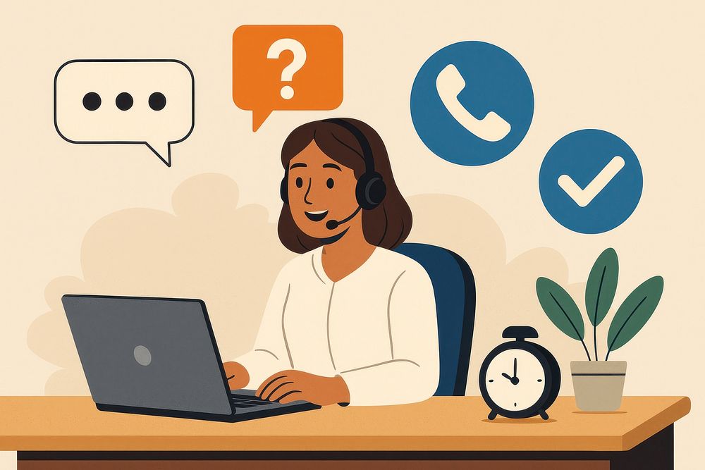 Customer support communication illustration. | Free Photo Illustration ...