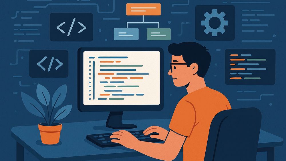 Developer coding digital innovation | Free Photo Illustration - rawpixel