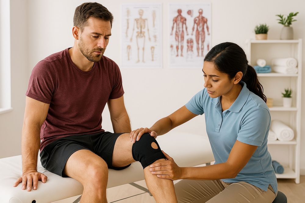Physical therapy knee injury recovery | Free Photo - rawpixel