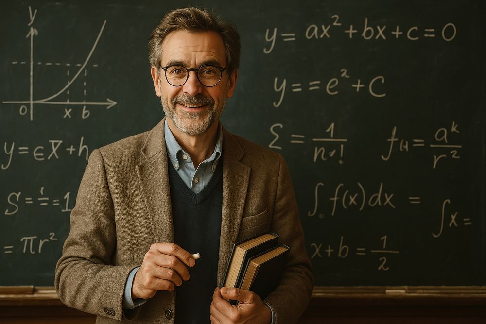 Mathematics professor teaching concepts. | Free Photo - rawpixel