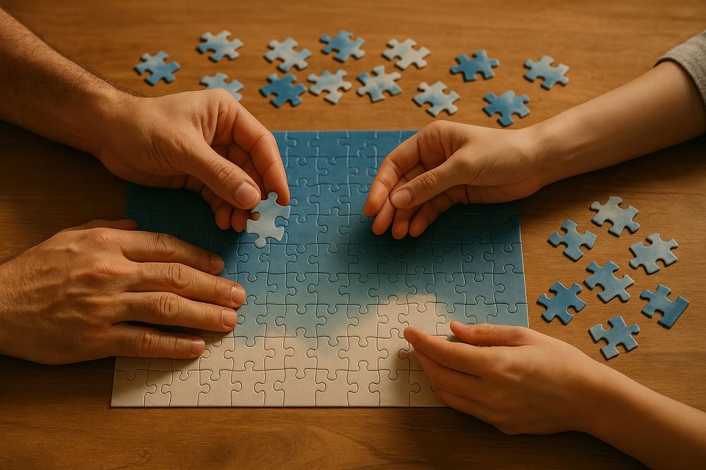 Collaborative puzzle-solving hands | Free Photo - rawpixel