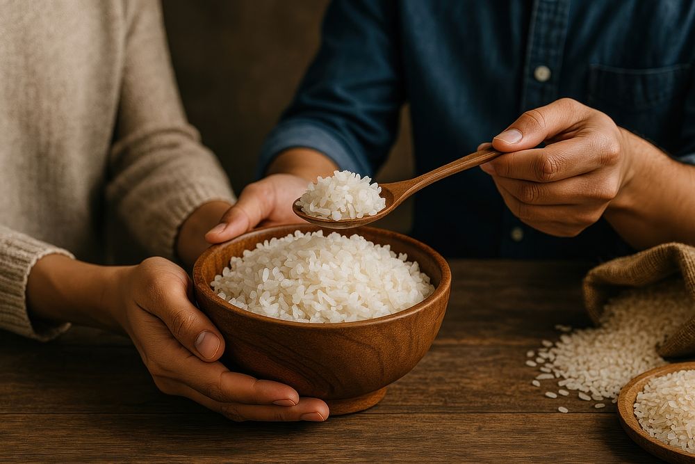 Sharing rice wooden bowl | Free Photo - rawpixel