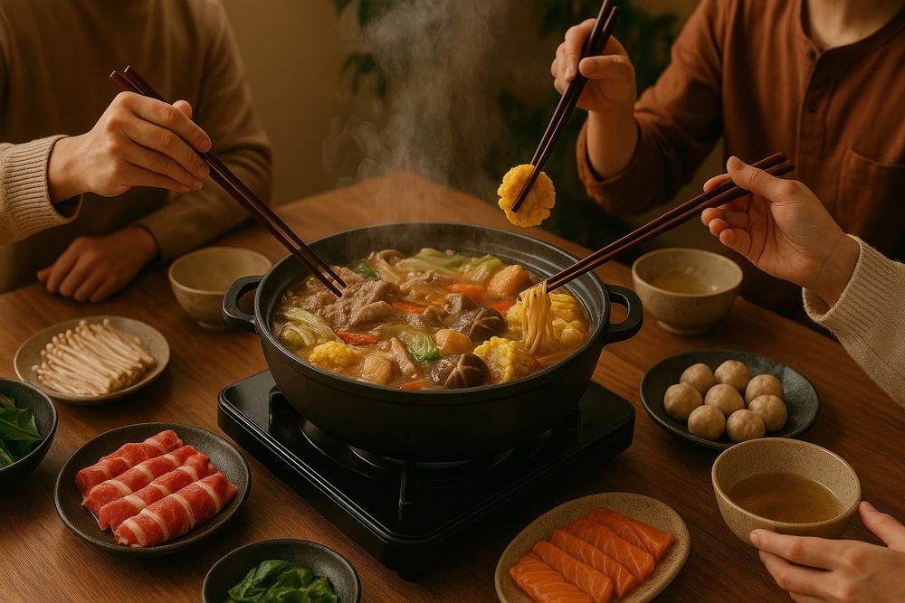 Communal hot pot dining experience. | Free Photo - rawpixel