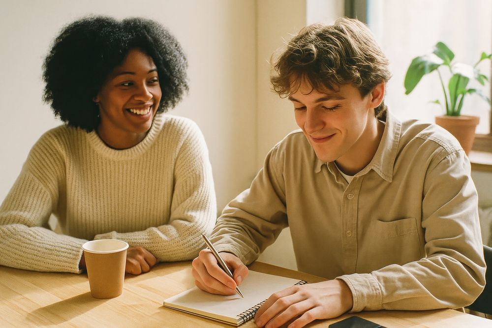 Friendly study session smiles | Free Photo - rawpixel