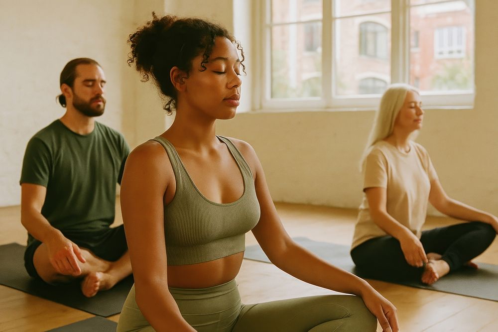 Calm group meditation session. | Free Photo - rawpixel
