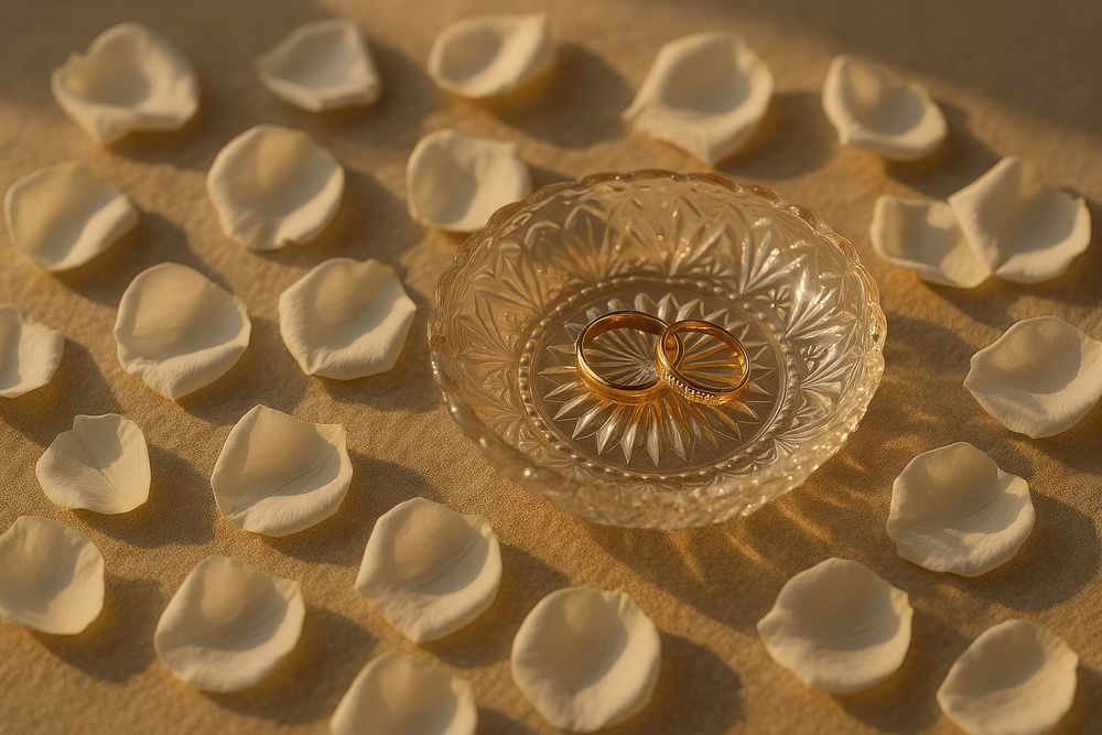 Elegant wedding rings display | Free Photo - rawpixel