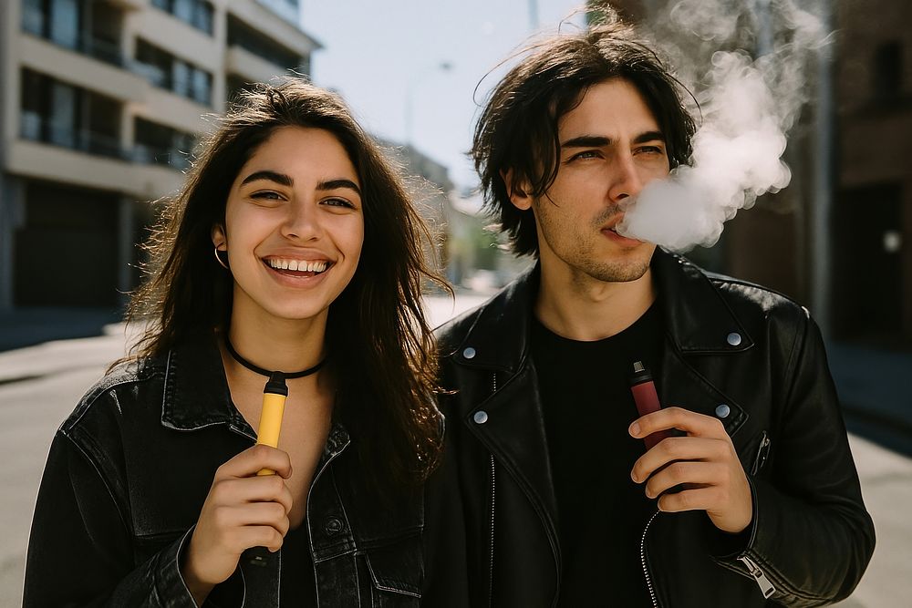 Young adults vaping outdoors. | Free Photo - rawpixel
