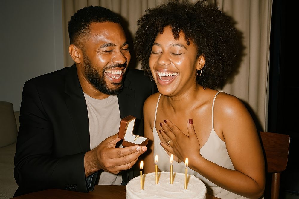 Joyful proposal celebration captured beautifully. | Free Photo - rawpixel