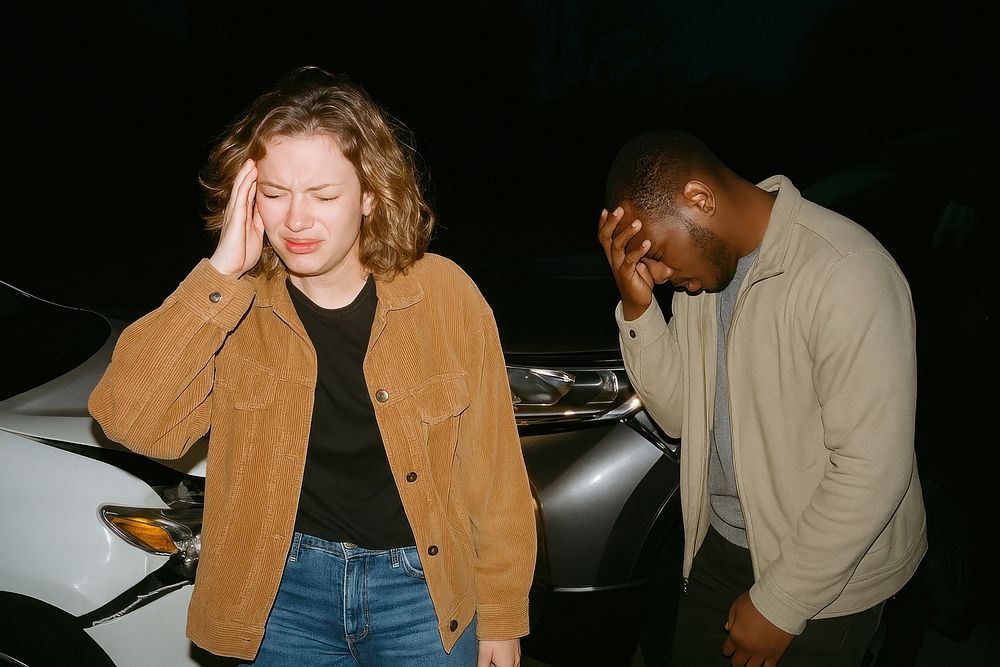 Car accident distress scene captured. | Free Photo - rawpixel