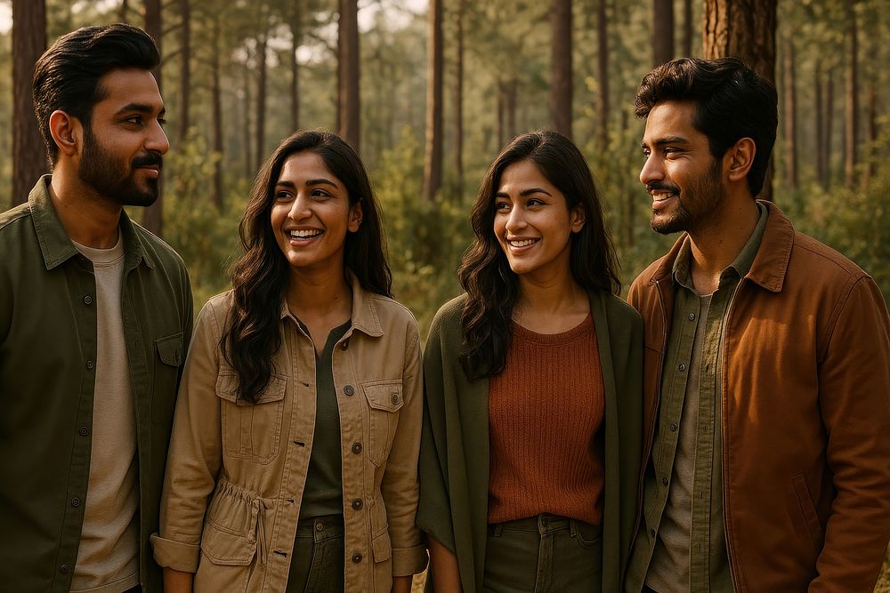 Friends enjoying nature together. | Free Photo - rawpixel