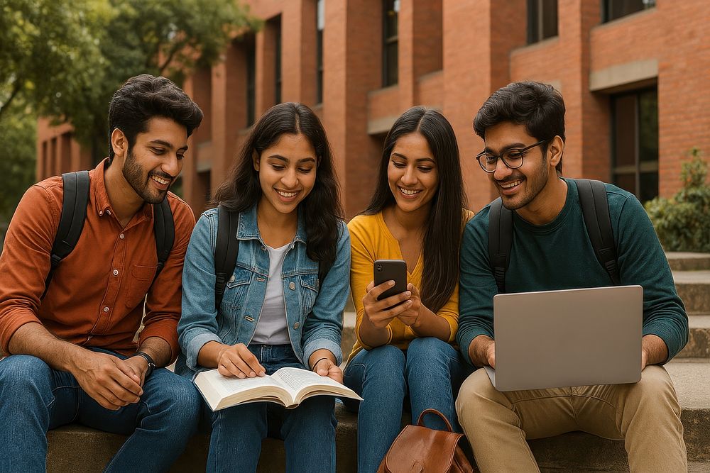 Students studying outdoors together | Free Photo - rawpixel