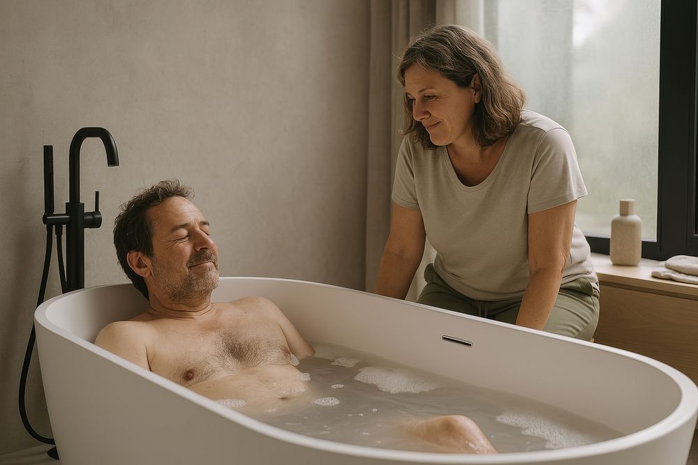 Relaxing bath time together. | Free Photo - rawpixel