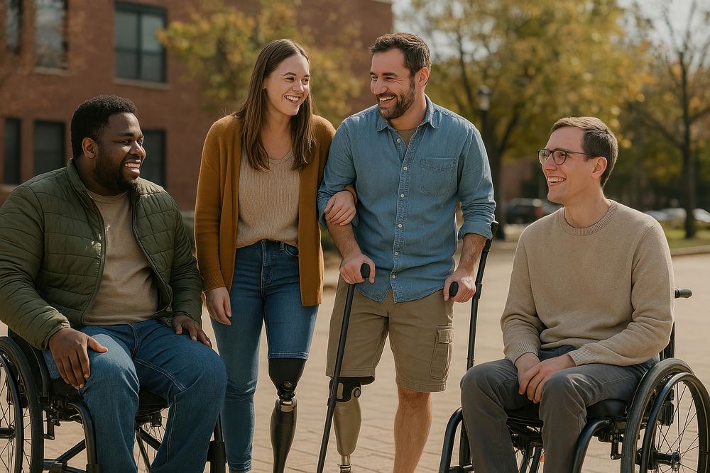 Inclusive friendship outdoor joy | Free Photo - rawpixel