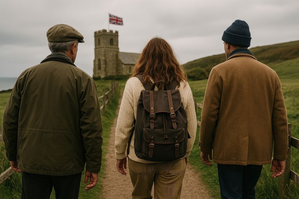 Exploring countryside church path. | Free Photo - rawpixel
