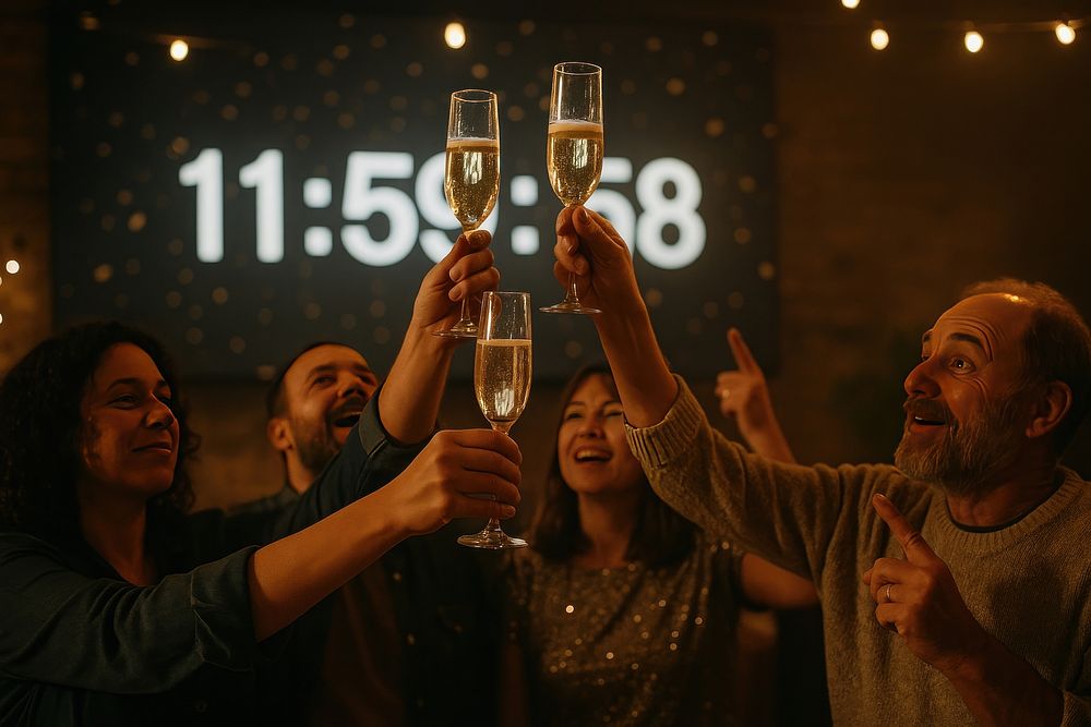 Celebration countdown with friends | Free Photo - rawpixel