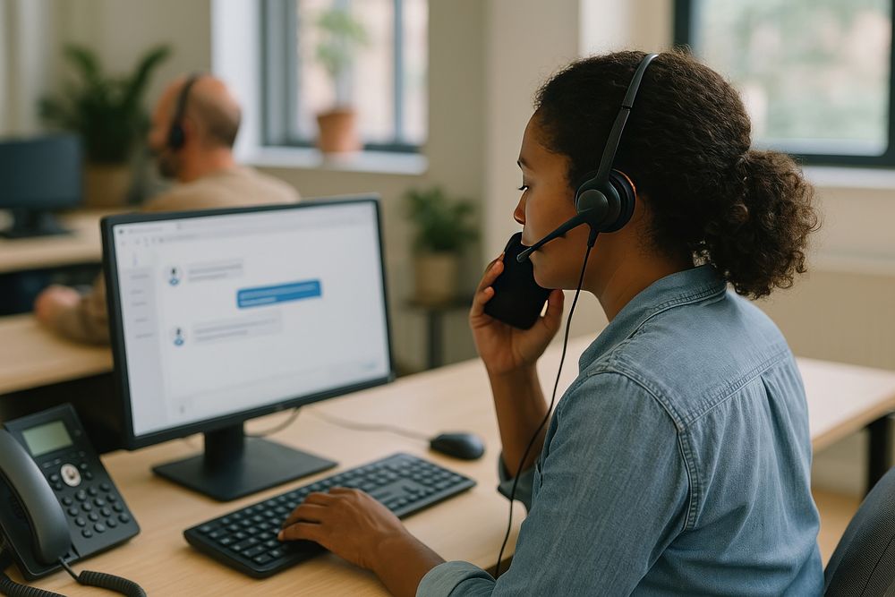 Customer service representative at work | Free Photo - rawpixel
