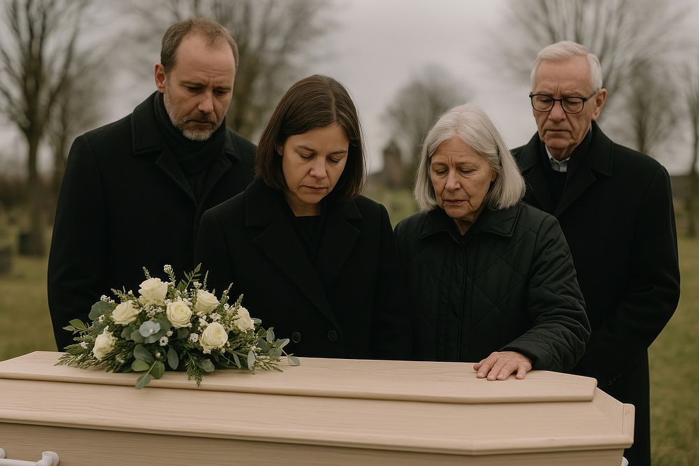 Somber funeral gathering with family | Free Photo - rawpixel