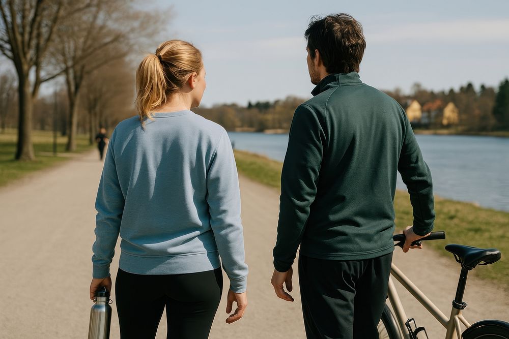 Couple enjoying outdoor walk | Free Photo - rawpixel
