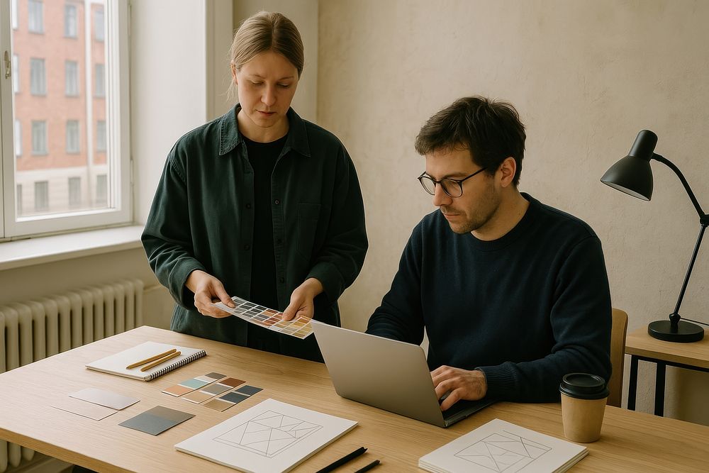 Creative design collaboration workspace | Free Photo - rawpixel