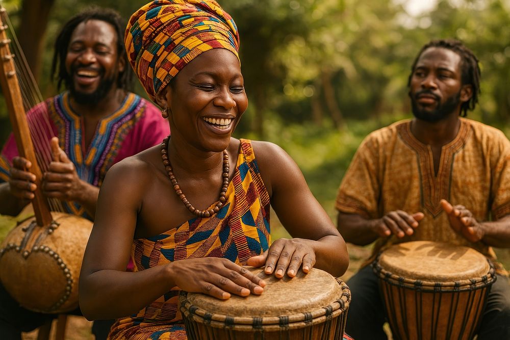 Joyful African drum performance | Free Photo - rawpixel